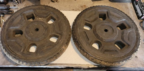 Dewalt Pressure Washer Wheel Set Of 2x 5170044-36 For Vertical Shaft ...