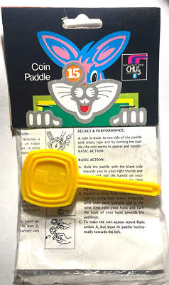 Coin Paddle Magic Trick Hong Kong Chu's Quality Magic Vintage New | eBay