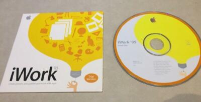 2005 iWork 05 Trial Mac Macintosh 1.0.1 Install Office Software Disc CD ...
