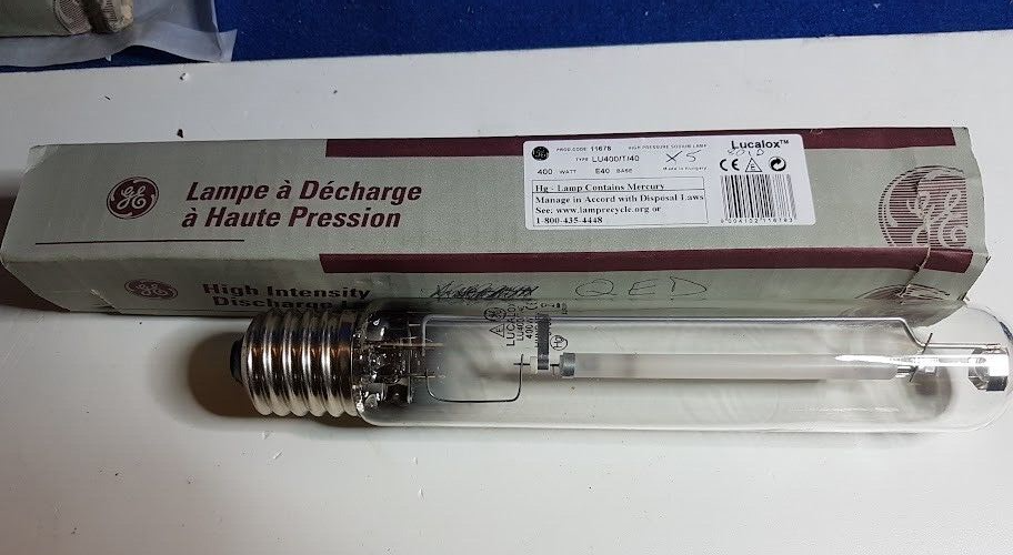 GE Lucalox 11678 400w Lu400/T/40 High Pressure Sodium Lamp Flood Light ...