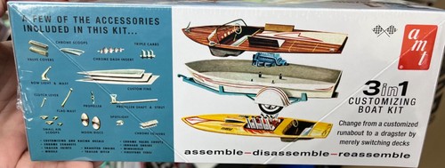 AMT 1056 Customizing Boat (3-in-1) 1/25 MODEL CAR MOUNTAIN kit fs | eBay