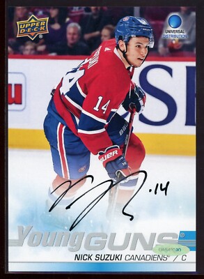 Upper Deck Young Guns 5x7 promotional Print Autographed Nick Suzuki ...