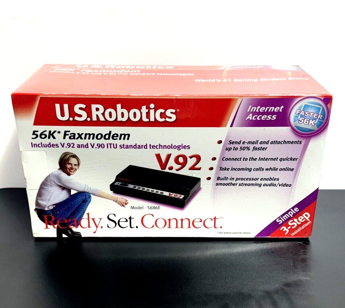 US Robotics V.92 USR5686E External Modem + Fax for sale online | eBay