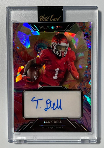 TANK DELL 2023 WILD CARD WILDCHROME DISCO ⚡Rookie/Auto/Autograph⚡ 1/1 ⚡ ...