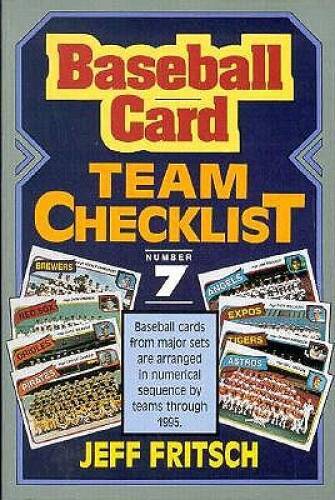 Baseball Card Team ChecklistNo 7 (Sport Americana Team Baseball Card ...