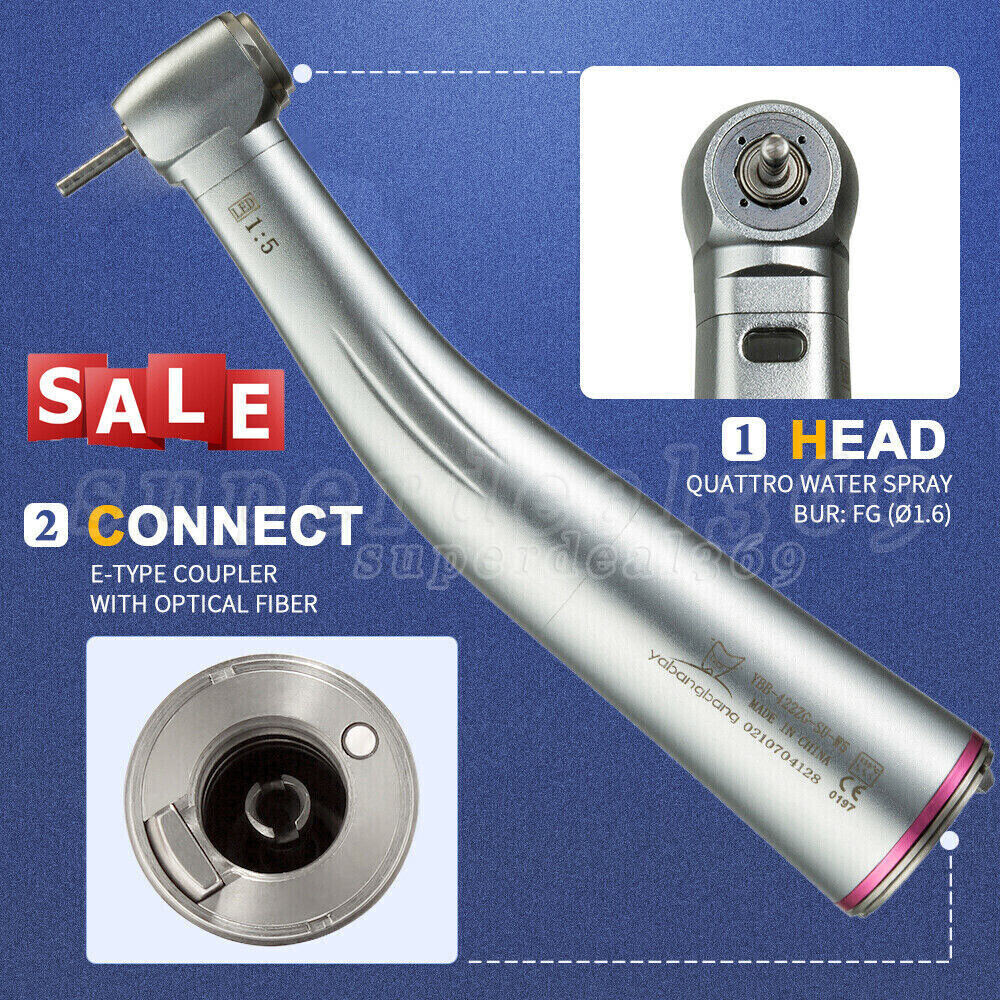 Dental 1:5 Increasing Contra Angle Handpiece Fit NSK/KAVO Electric ...