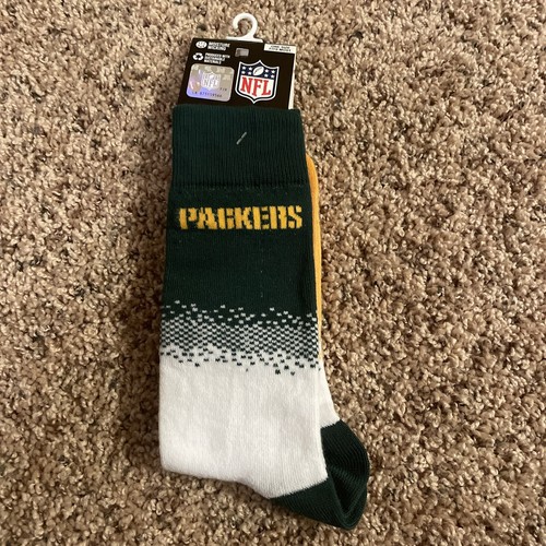 2 packs AKM NFL Greenbay Packers Fade Back Crew Socks Unisex OSFM | eBay