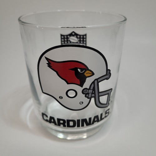Vintage NFL St Louis Cardinals Etched Logo Barware Cocktail Glass 14oz ...