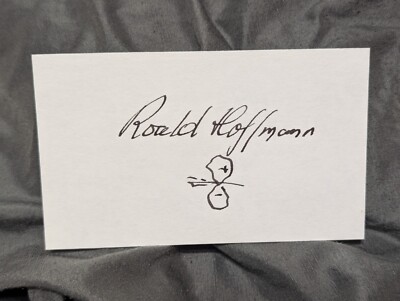 Ronald Hoffmann Autograph Signed Hand Drawn Sketch Nobel Prize Chemist ...