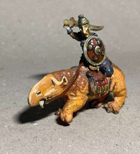 Red Orc on Giant Tusker, 1981 metal model by Citadel Miniatures. OOP ...