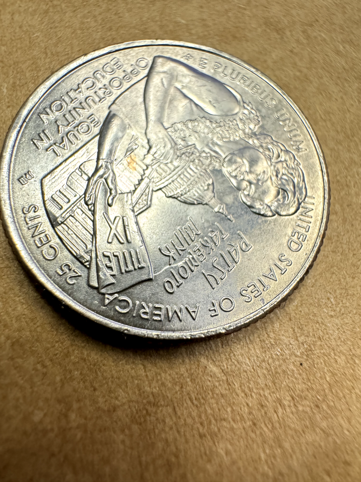 2024-P Patsy Takemoto Mink - DIE CLASH ERROR QUARTER - Beautiful Coin ...