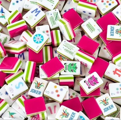 American Mahjong Game Set, 160 Hot Pink Layered Mah Jong Tiles | eBay