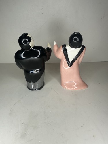 RARE! Vintage Elegant Dressed Dancing Couple Salt & Pepper Shakers ...