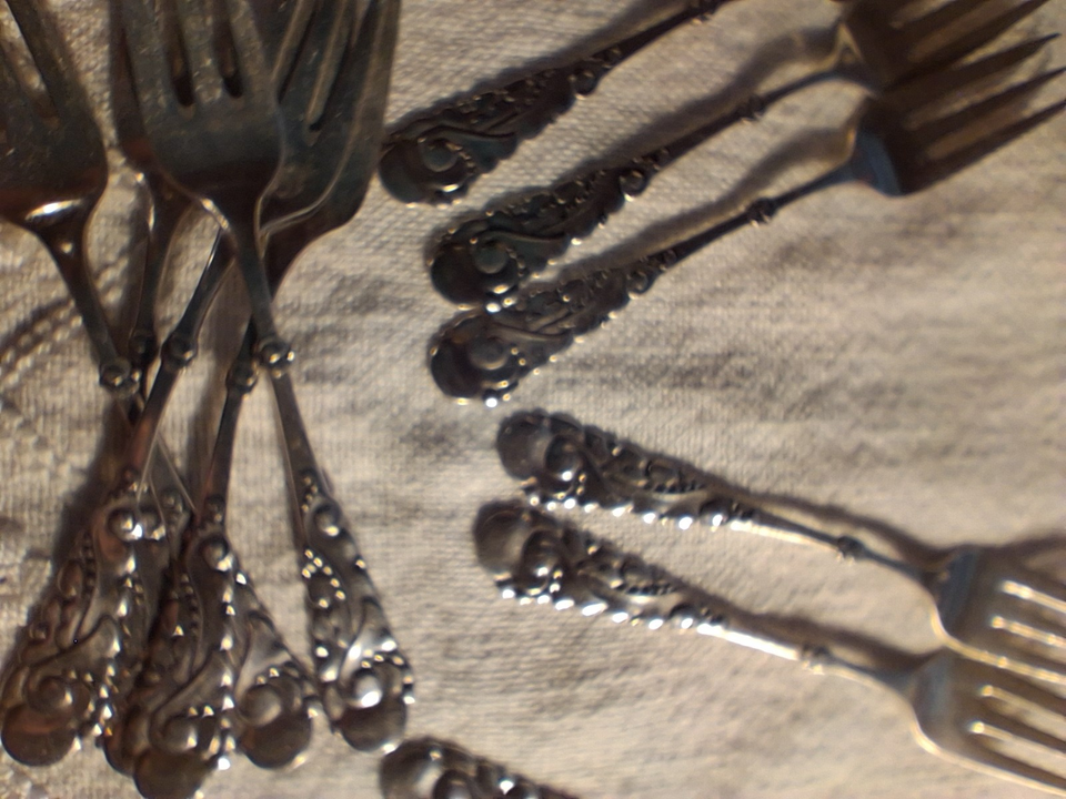 11 Tang Silber Kuchengabeln Fredericia skandinavien Dänemark 178 g 830 ...