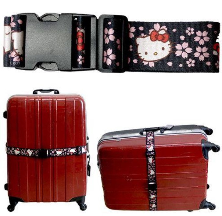 Sanrio Hello Kitty Suitcase belt black Anti-theft travel supplies | eBay