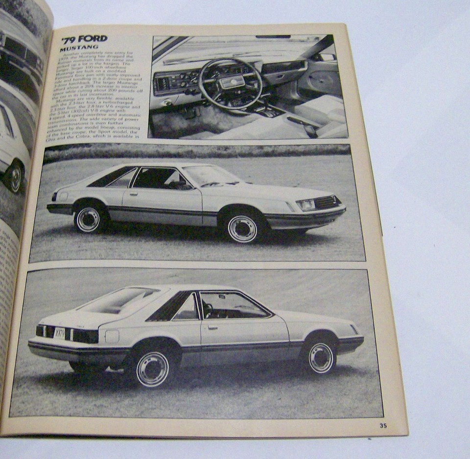 vintage 1979 Motor Trend NEW CAR BUYER'S GUIDE 1970s automobile reviews ...