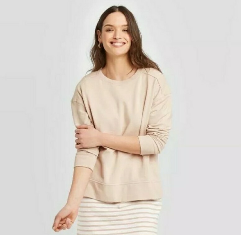 Universal Thread Pink Crew Sweatshirt | eBay