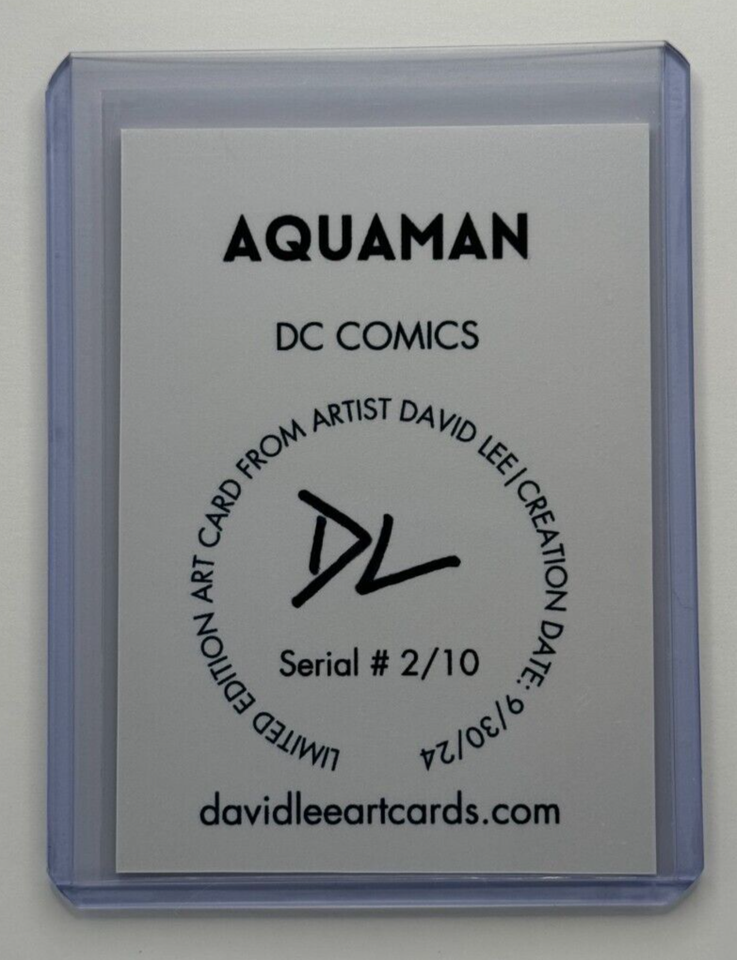 Aquaman Limited Edition Artist Signed "DC Comics" Trading Card 2/10 | eBay