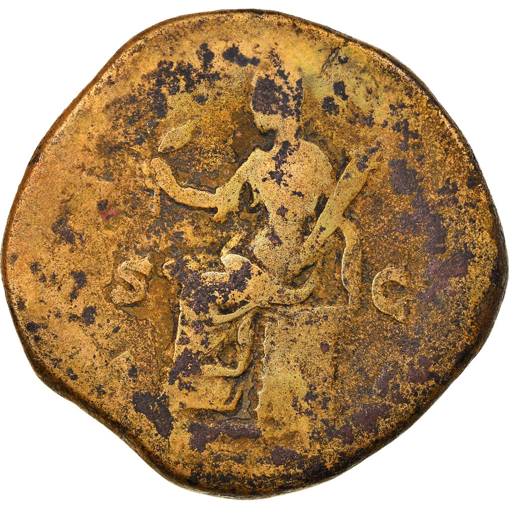 [#895284] Munten, Faustina II, Sestertius, 161-164, Rome, Rare, FR ...