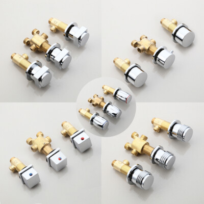 3 Handles Faucet Part Knobs Bathroom Basin Tub Sink Faucet Accessories ...
