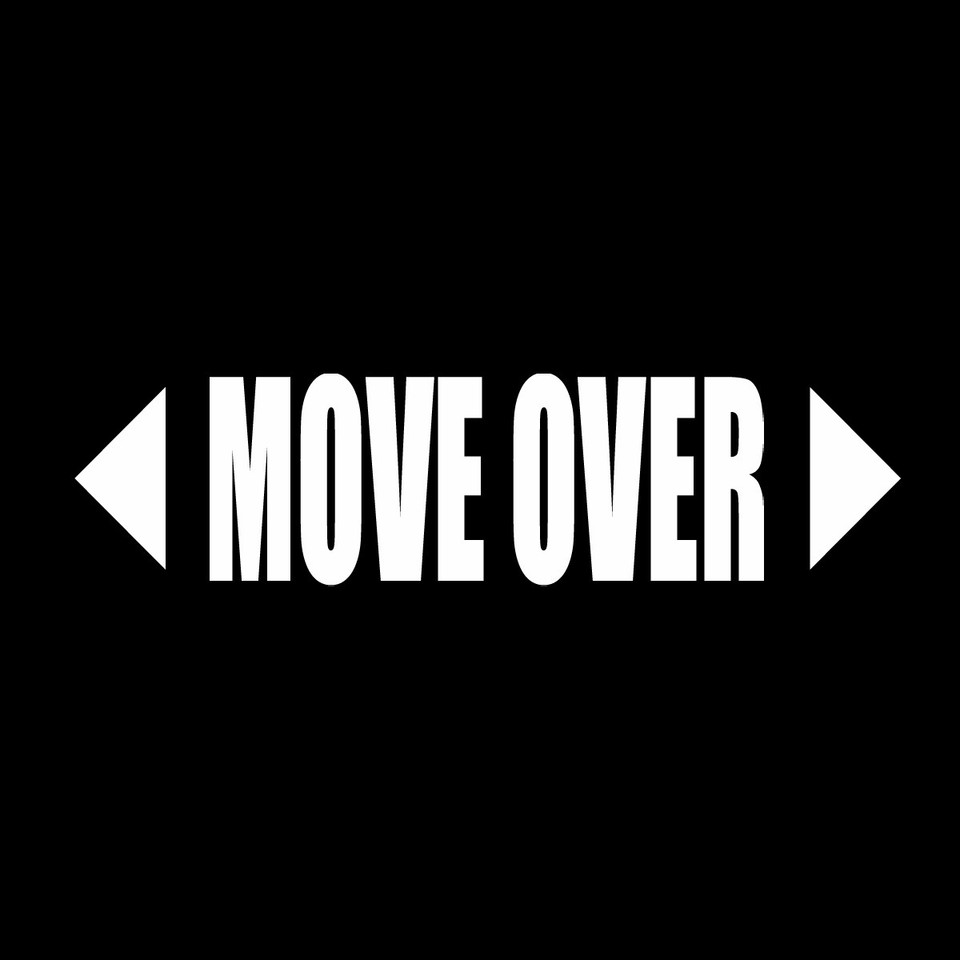 Move Over Sticker - 2 Pack - Safety Move Over Decal - Choose Color Size ...