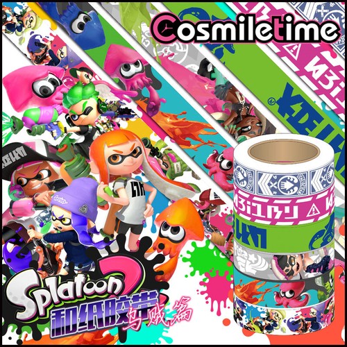 6pcs Splatoon 2 Squid Neon Octopus HImE IIDA MIKO Paster Stickers ...