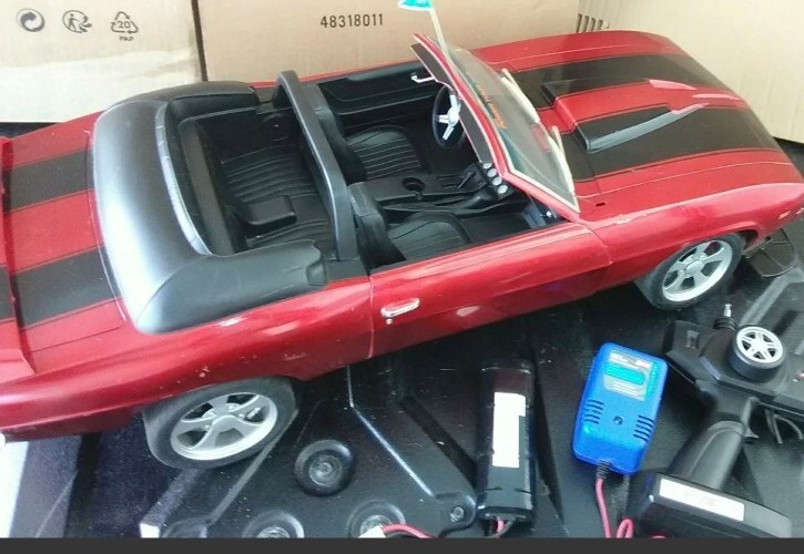 RADIO SHACK HOT ROD 1:6 69 CHEVY CAMARO REMOTE RADIO CONTROL RC CAR | eBay