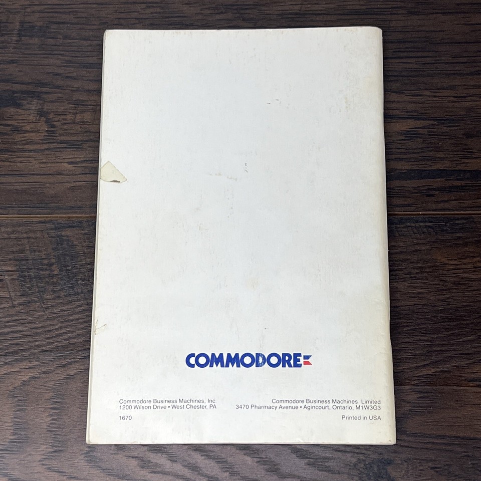 Commodore 64/128 1200 Modem User's Manual 1985 | eBay
