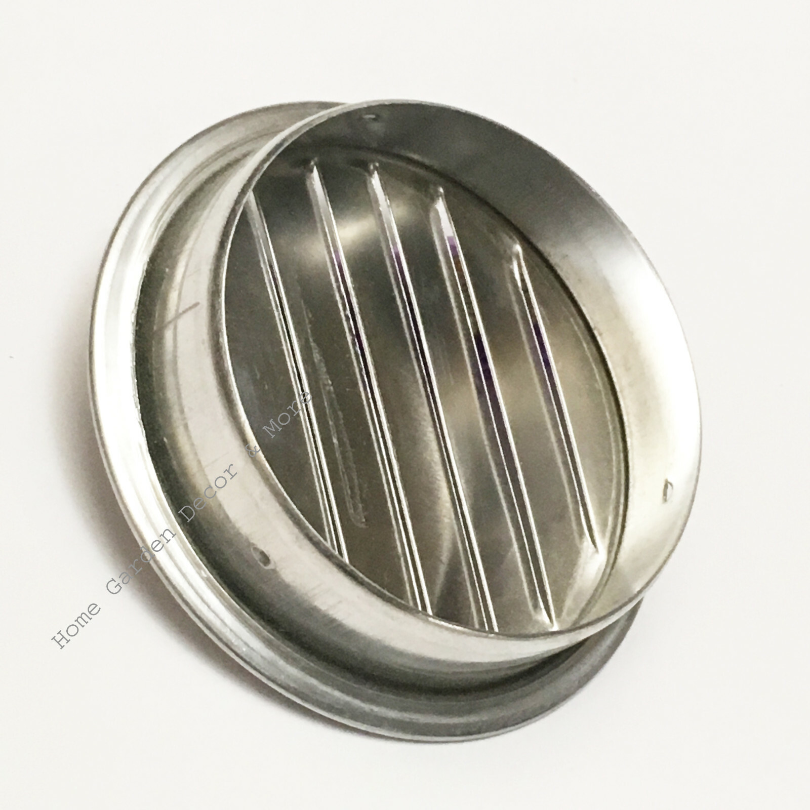 CMI 3.4" Silver Aluminum Mini Louver Round Soffit Air Vent Cover 3 in ...