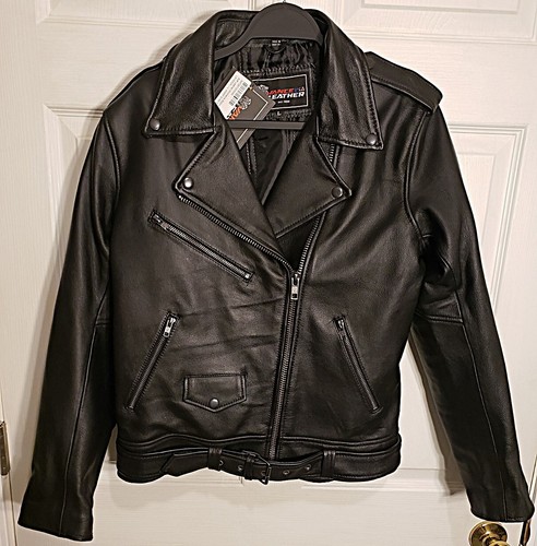Vance Leather Motorcyle Jacket w/ conceal carry pocket women's L | eBay