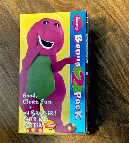 Barney Bonus 2 Pack-Good, Clean Fun & Oh Brother! She’s My Sister VHS ...