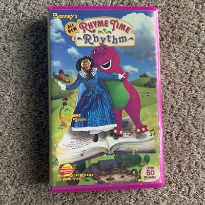 Barney's Rhyme Time Rhythm VHS VIDEO 2001 Clam Shell Vintage Barney ...