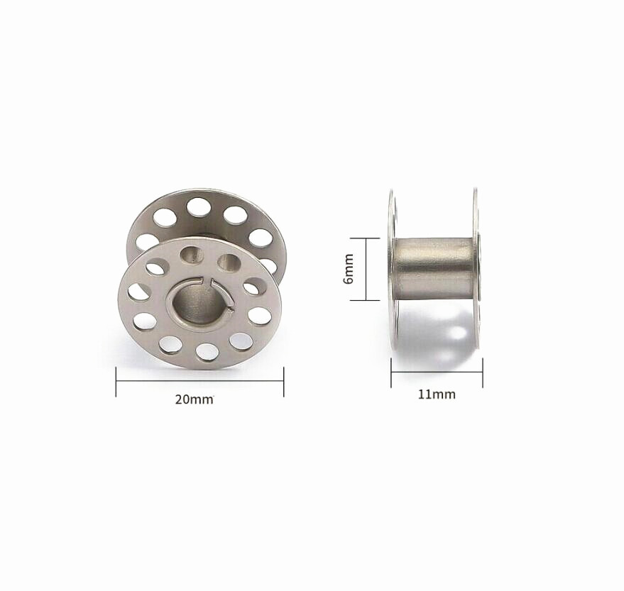 X20 Metal Bobbins Sewing Machine Spool Bobbin For Brother Janome Singer ...