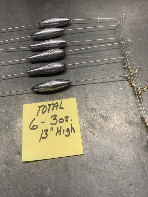 6-3 OZ. --13" HIGH Bottom Bouncers Made With .045 Diameter Wire | eBay