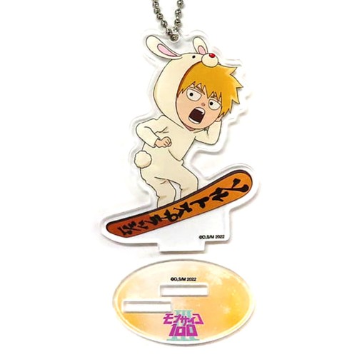Mob Psycho 100 III Arataka Reigen Chibi Chara Acrylic Stand Keychain ...