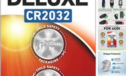 Key Fob Replacement Batteries for Audi (A3 A4 A5 A6 A7 A8 Q3 Q4 Q5 Q6 ...