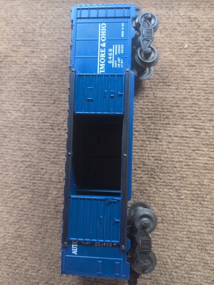 Vintage Lionel Trains Baltimore & Ohio Automobile Blue Box Car No. 6468 ...