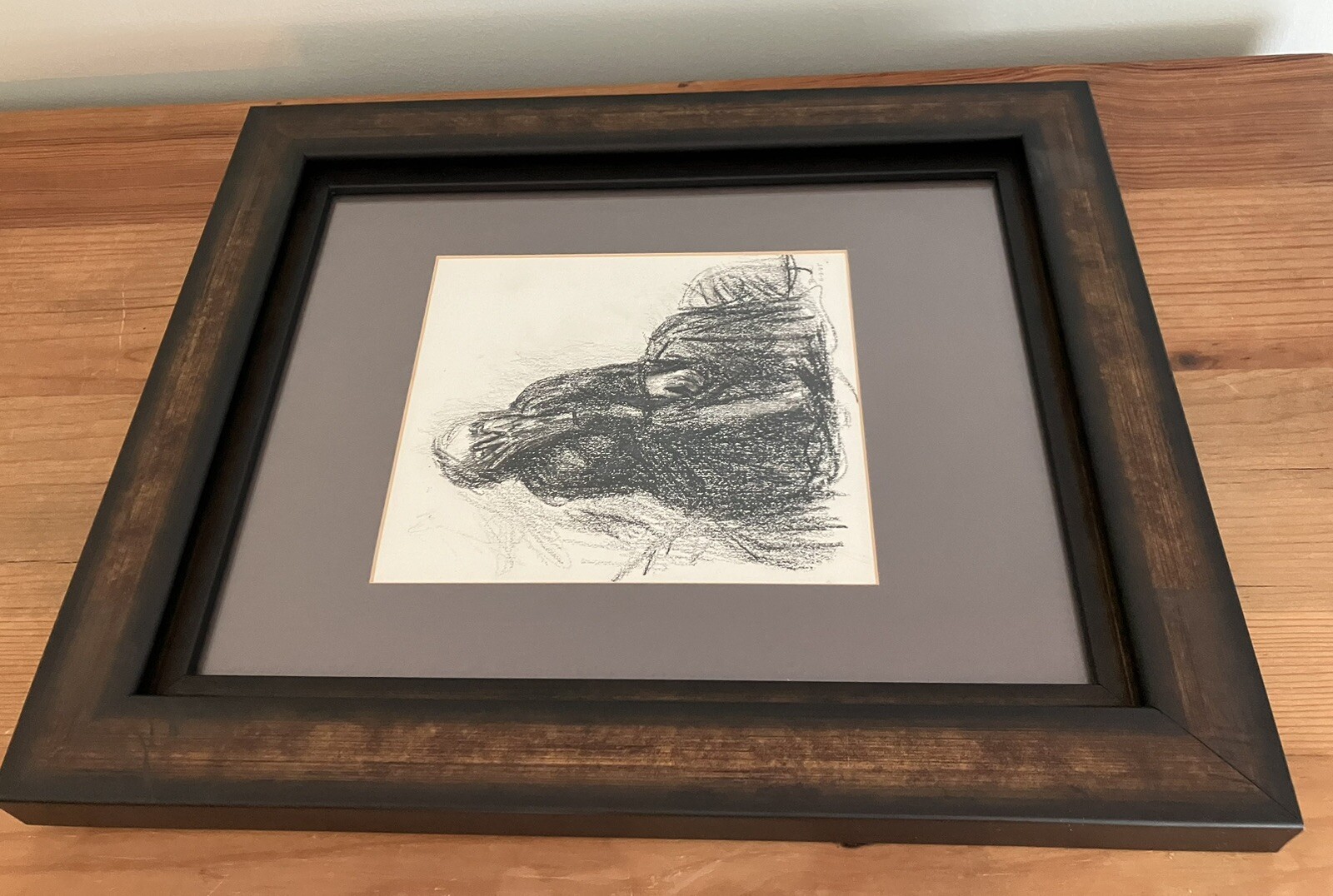 Old Woman - In the Manner of Käthe Kollwitz Fine Art Crayon on Paper ...