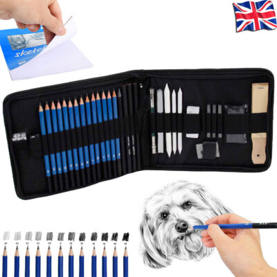 33x Professional Artist Pencils Set Drawing Sketching Art Kits For ...