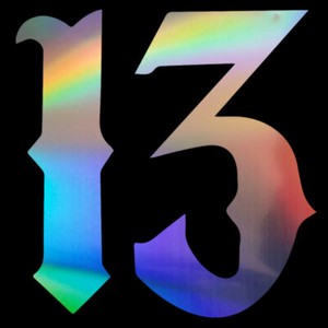 Number 13 Car Sticker Motorcycle Laptop Window Vinyl Truck Bumper Home ...