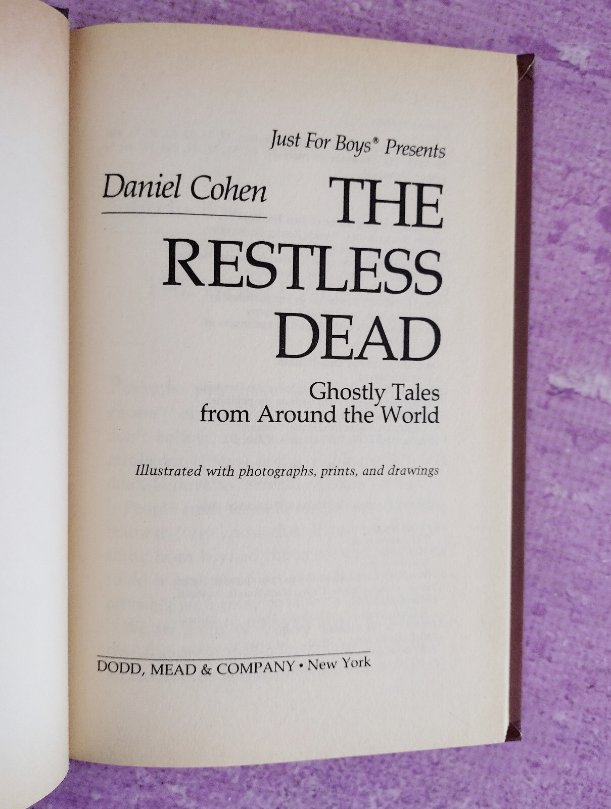 The Restless Dead Ghostly Tales from Around the World Daniel Cohen HC ...