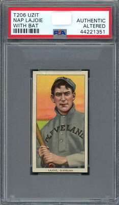 1909 T206 UZIT Nap Lajoie (With Bat) SUPER RARE PSA Authentic Altered ...