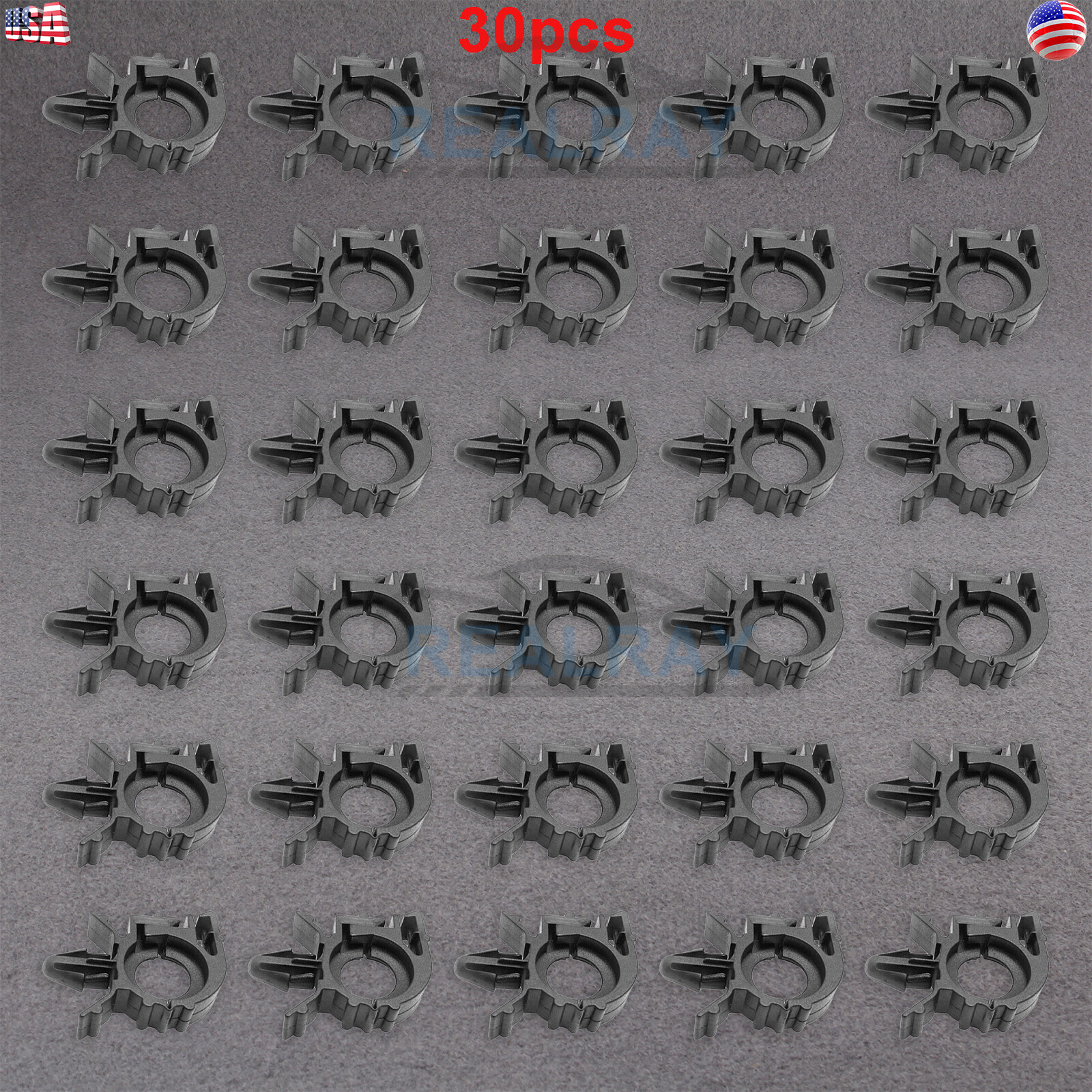 30pcs Car Wire Loom Routing Clip Push Wiring Harness Clamps for GM ...