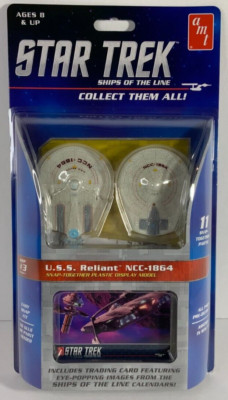 AMT Star Trek USS Reliant NCC-1864 Snap Together Model Kit 914 #3 wrath ...