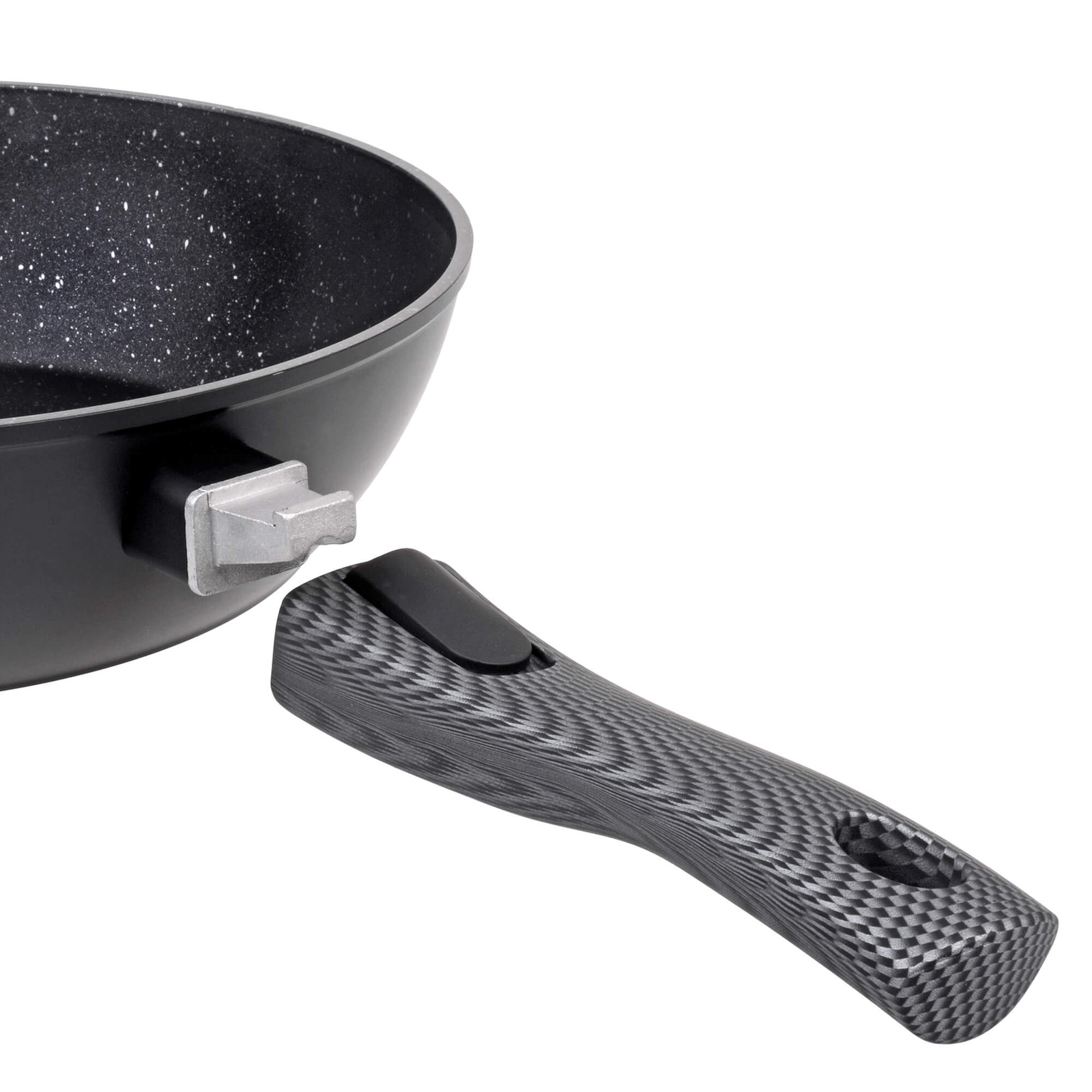 GRÄWE Pfanne Aluminium 28 cm, mit abnehmbarem Griff inkl. Pfannenwender ...