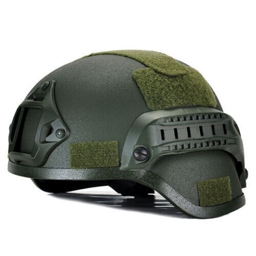 Tactical MICH 2000 Fast Helmet with Clear Riot Visor Face Shield ...