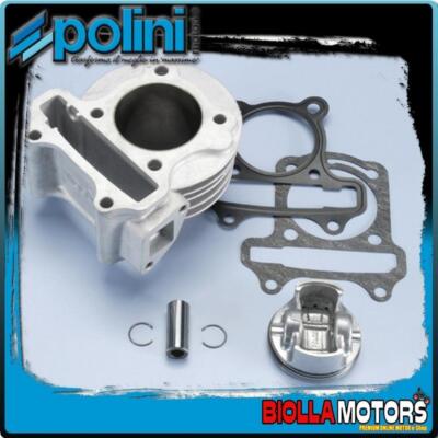 125.0007 CILINDRO POLINI 81CC D.50 GARELLI VIP 50 NEW 4T ALLUMINIO H2O ...