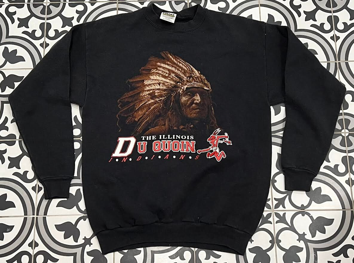 Vintage 1980s The Illinois Duquoin Indians 80s Crewneck Sweatshirt ...
