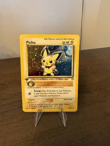 Pichu 12/111 Neo Genesis 1st Edition Holo Rare - LP | eBay