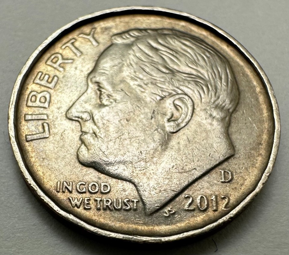 2012 United States D-Dime - Multiple Error * Rimmed * No Reeded Edge ...